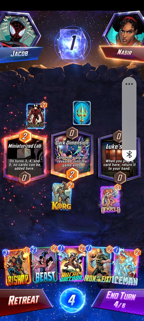 Bug Intended Playing Cards Into Lukes Bar Doesnt Trigger Angela Rmarvelsnap