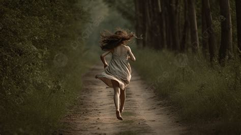 Scared Girl Running