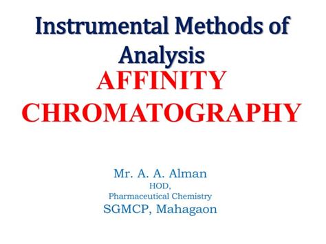 Affinity Chromatography Pptx