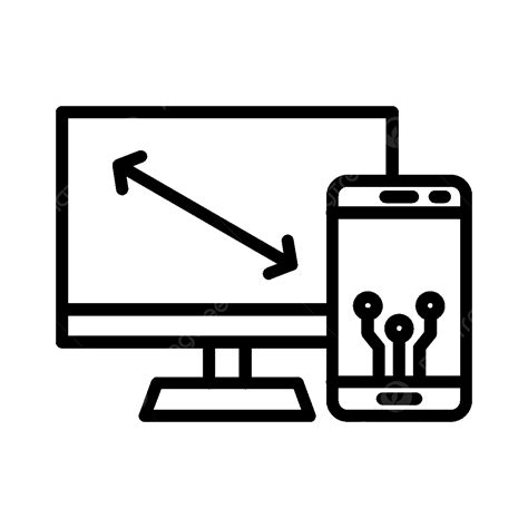 Responsive Design Line Icon Design Devices Mobile Png And Vector