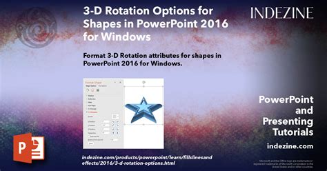 D Rotation Options For Shapes In PowerPoint For Windows