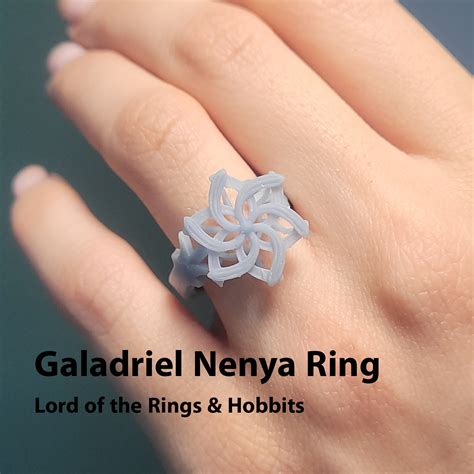 🧝 Galadriel Nenya Elvish Ring・ Stl File For 3d Printing・cults