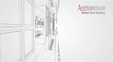 Exploring Urban Design With Modern Wireframe Architecture Cad Drawings