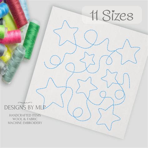 Star Shape Edge To Edge Quilt Pattern E2e Quilt Block Machine