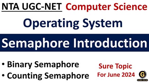 Semaphores In Operating System In Hindi Ugc Net Computer Science Preparation Youtube