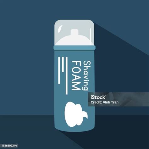 플랫 스타일 벡터 그림에 긴 그림자가 있는 면도 크림 병 남성용 간단한 면도 거품 클립 아트 만화 손으로 그린 낙서 스타일 남자의 국내 귀여운 벡터 일러스트 가구에 대한