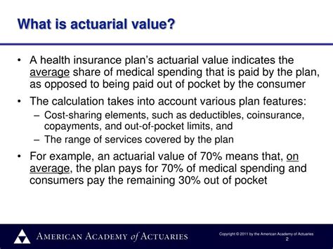 Ppt Potential Approaches To Calculating Actuarial Value Powerpoint