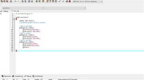 membuat garis menggunakan dev c open gl youtube