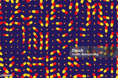 캡슐 의학 또는 약 일러스트 배경 추상 손으로 그려진 패턴 정신과 약물 치료 및 항생제 0명에 대한 스톡 벡터 아트 및 기타 이미지 Istock