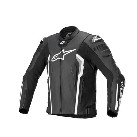 Alpinestars Missile V2 Leather Jacket Blackwhite