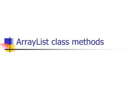 ppt generics and the arraylist class powerpoint presentation free