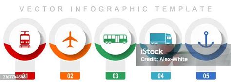 교통 아이콘 세트 기차 비행기 버스 트럭 및 앵커와 같은 기타 벡터 아이콘 현대적인 디자인 인포 그래픽 템플릿 0명에 대한 스톡 벡터 아트 및 기타 이미지 Istock