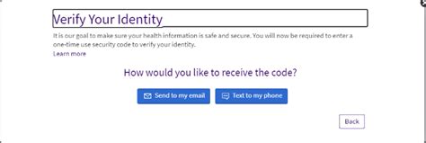 Mychart Two Step Verification Instructional Page Uw Medicine
