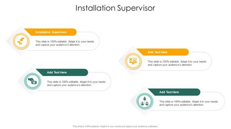 Installation Supervisor In Powerpoint And Google Slides Cpp PPT Template