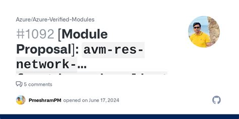 [module Proposal] `avm Res Network Frontdoorwebapplicationfirewallpolicy` · Issue 1092 · Azure