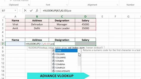 Advance Vlookup - YouTube