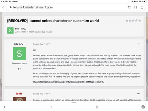 How To Resolve This Bug Rdontstarve