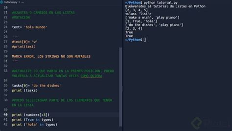 Listas Para Almacenar Informacion En Python