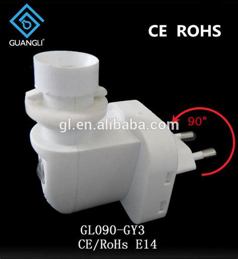E14 Rotating Plug Ce Rohs Approved Sensor Night Light Electrical Plug
