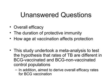 Bcg Effectiveness In Preventing Tb Ppt Infectious Diseases Diseases And Conditions