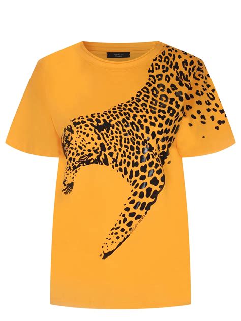 Футболка хлопковая от Marc Cain за 11 760 рублей со скидкой 20 цвет оранжевый артикул Us 48