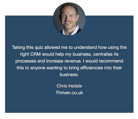 Simon Reed On Linkedin The Crm Advantage Quiz Is Already Helping
