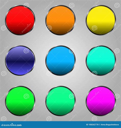 vector illustration of web elements button set stock vector