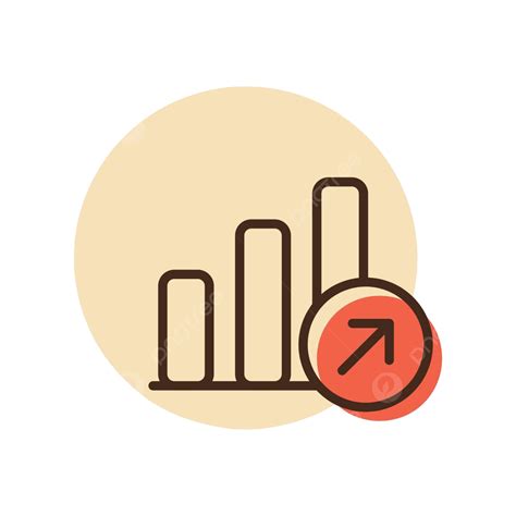Growth Graph Outline Icon Finances Sign Chart Increase Finance Vector