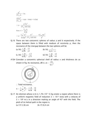 JEE Main Mock Test Physics PDF