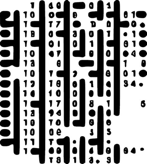 Premium Vector Binary Code Minimalist And Simple Silhouette Vector