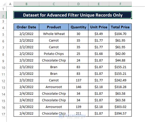 how to use advanced filter for unique records only in excel exceldemy