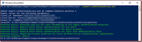 Export And Import Conditional Access Policies Using Graph Api