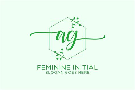 Initial Ag Beauty Monogram And Elegant Logo Design Handwriting Logo Of Initial Signature
