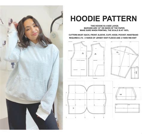 Hoodie Pattern Etsy México