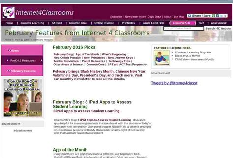 February 2016 Features At Internet 4 Classrooms