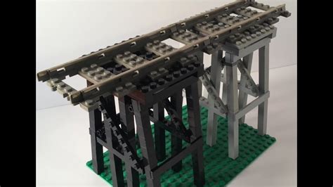 Lego Custom Train Trestle Bridge Build Tutorial How To Youtube