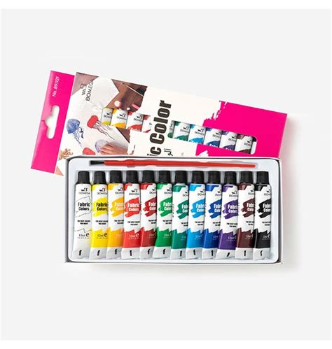 패브릭 물감 12색 세트 페인팅 캔버스 에코백 티셔츠 신발 색칠 채색 용품 리폼 천 가방 염색 꾸미기 재료 티몬