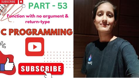 Function With No Arguments And Having Return Type In C Programming Youtube