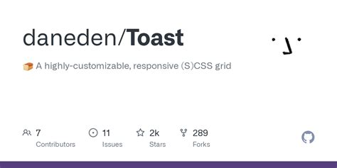 GitHub Daneden Toast A Highly Customizable Responsive S CSS Grid