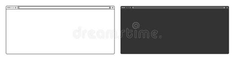 blank web browser window with tab toolbar and search field modern