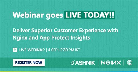 Ashnik On Linkedin Nginx Webinar Customerexperience Cybersecurity Digitaltransformation