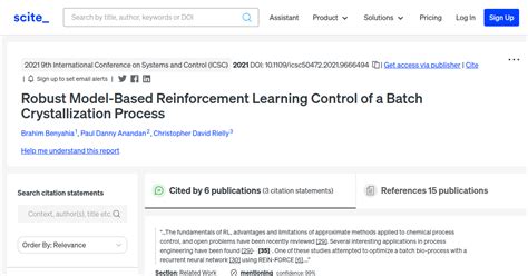 Robust Model Based Reinforcement Learning Control Of A Batch