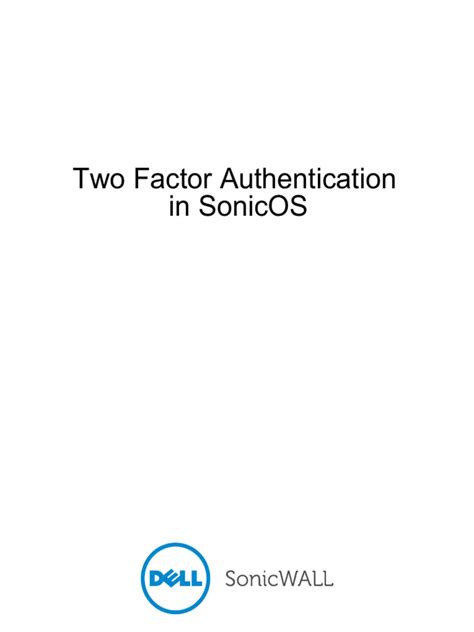 Two Factor Authentication In Sonicos Pdf Public Key Certificate Authentication