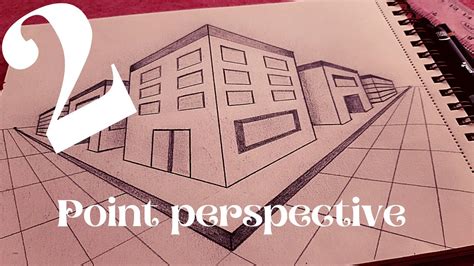 How To Draw Buildings In Tow Point Perspective Step By Step YouTube