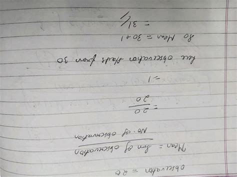 10 Ff The Algebraic Of Deviations Of 20 Observation From 30 Is 20