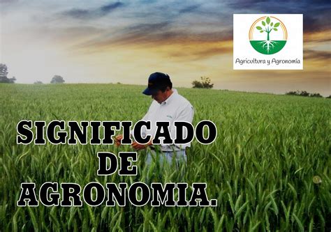 Significado De Agronomía Agricultura Y Agronomía