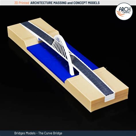 3d Printed Massing And Concept Bridges Models