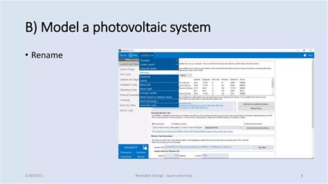 Sam Renewable Energy Software System Advisor Model Pptx