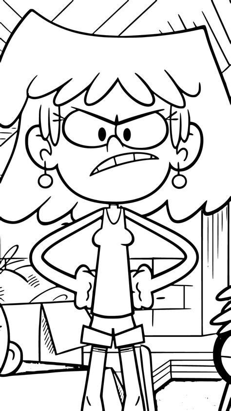 Very Angry Lori Loud Coloring Page Download Print Or Color Online For Free