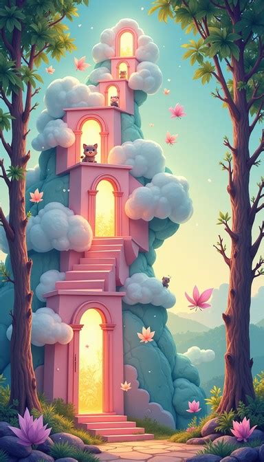 Free Magical Cloud Tower Image Magical Tower Fantasy Download At Stockcake